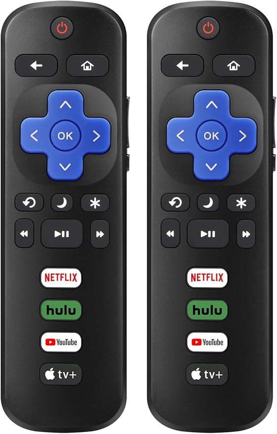 Amazon.com: (2-Pack) Replacement Only for Roku-TV-Remote, Compatible ...