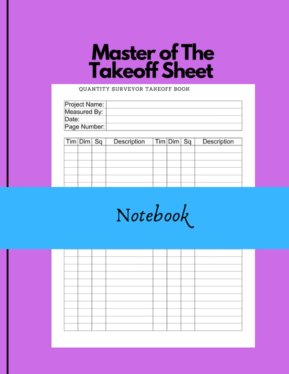 Construction Takeoff Sheet