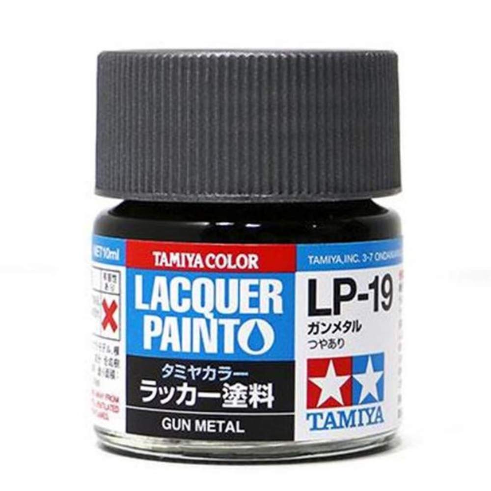 Amazon.com: Tamiya 82119 LP19 Lacquer Paints Gun Metal Color Bottle ...