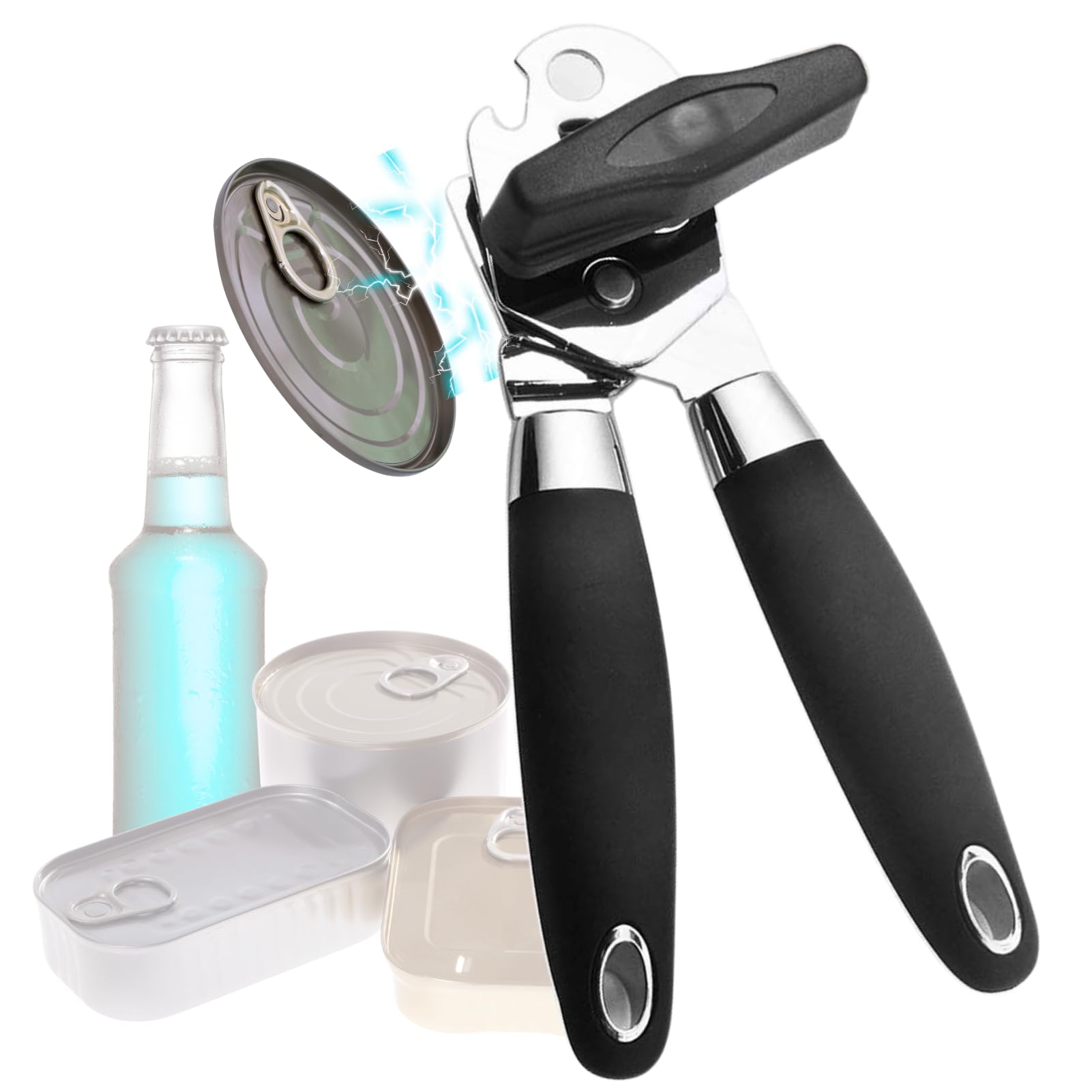 Amazon.com: ZKIRON Multi Can Opener with Magnetic Lid Lifter – Smooth ...
