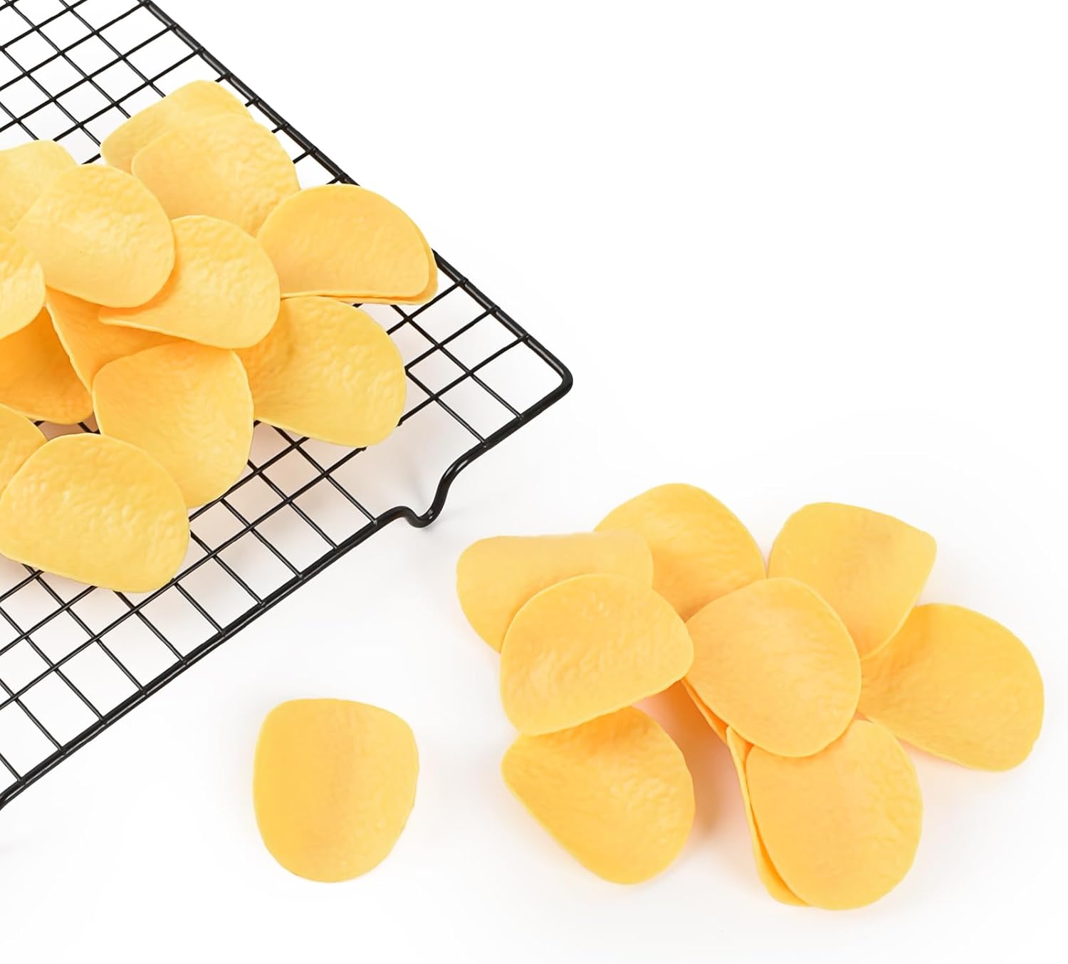 Amazon.com: Luckforest Artificial Potato Chips, 50Pcs Large Fake Potato ...