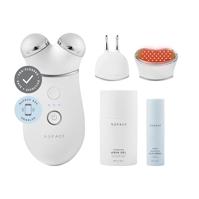 Amazon.com: NuFACE TRINITY+ Microcurrent Facial Device, Wrinkle Reducer ...