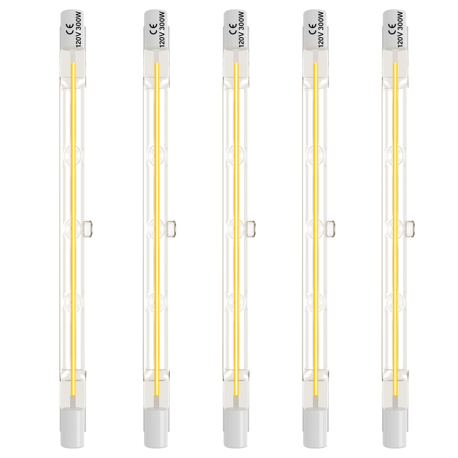 Snapklik.com : R7S Halogen Light Bulbs 300W 120V, 118mm J-Type T3 Bulbs ...