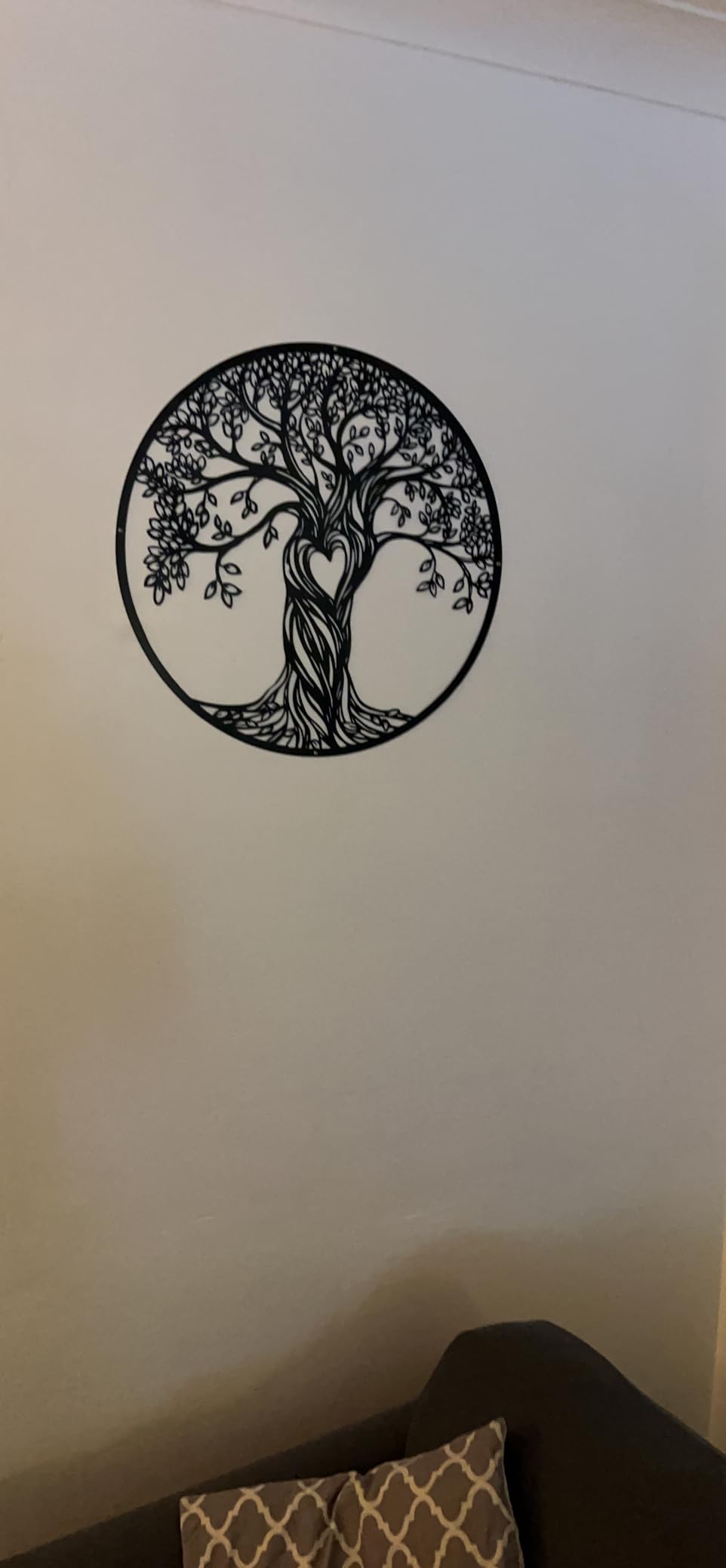 LIKEUDO 50cm Metal Art Tree of Life Wall Hanging Decor Room Decoration ...