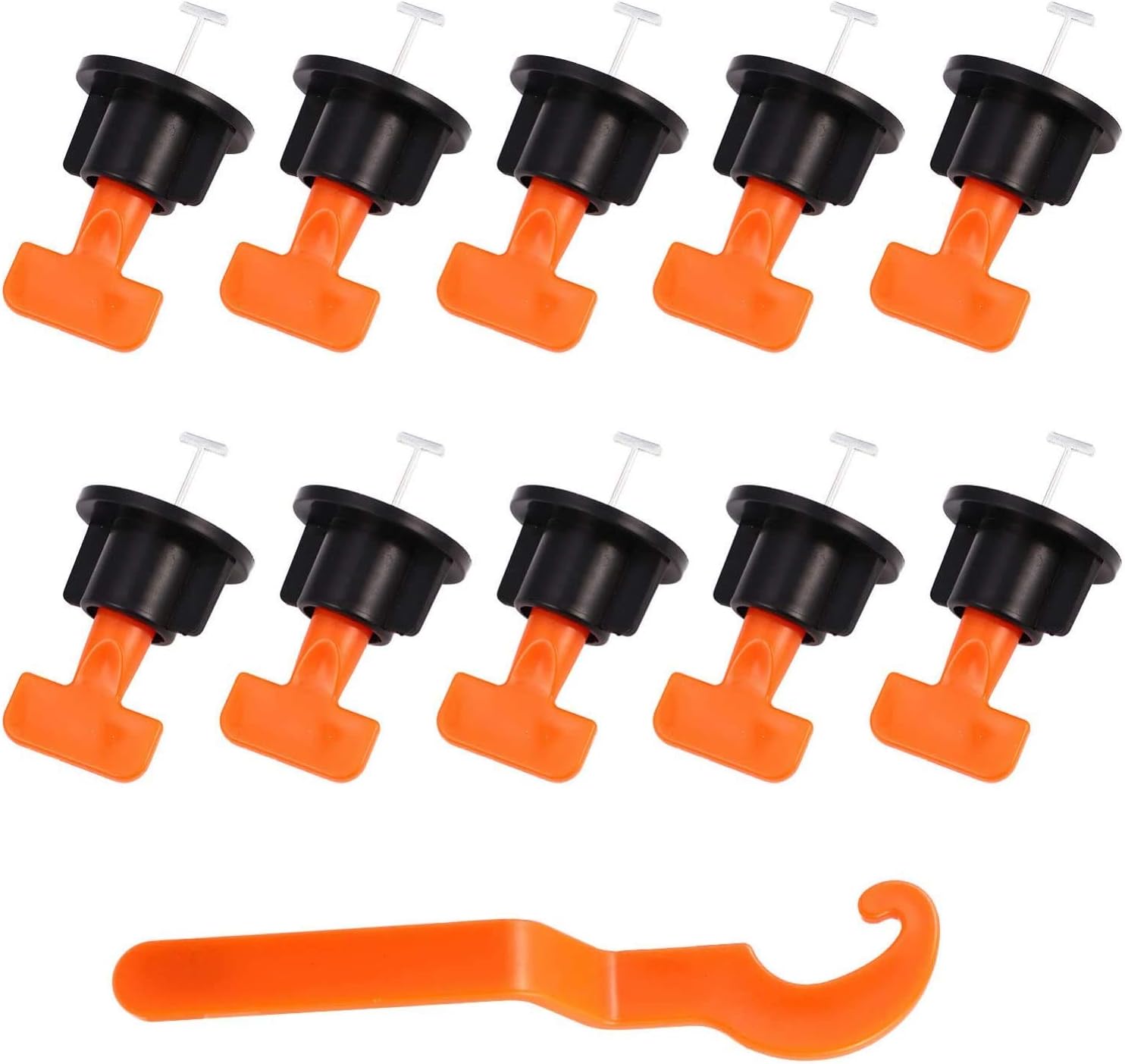 Tile Leveling System Kit, 50 Sets Tile Leveler Spacers Reusable Tile ...