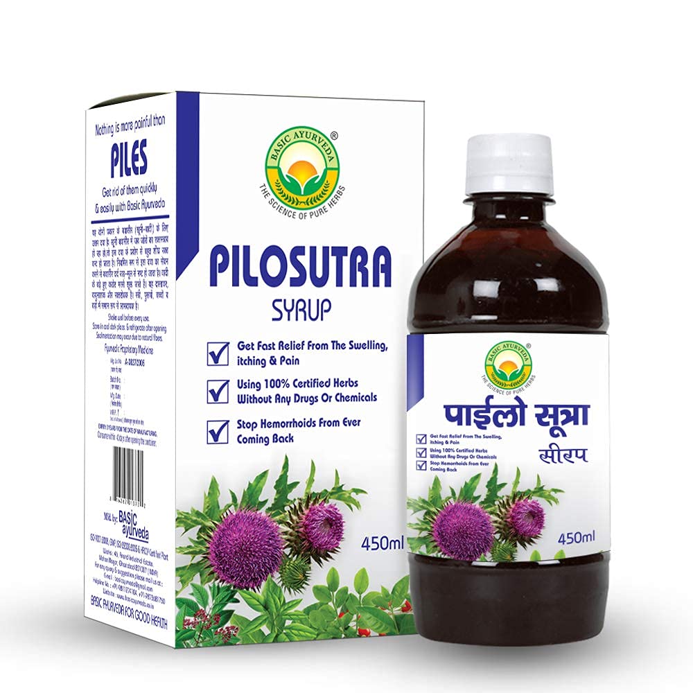 Buy Basic Ayurveda Pilosutra Syrup – 450 ml | Ayurvedic Herbal Tonic ...