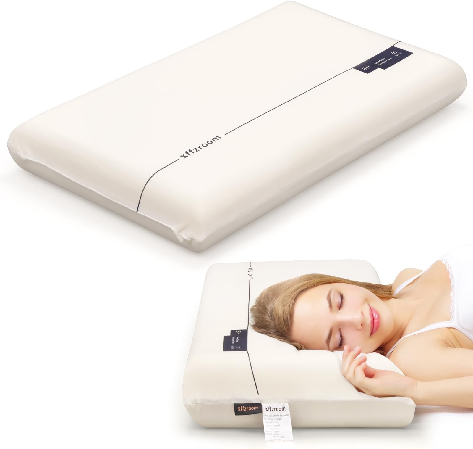 Amazon.com: xffzroom Memory Foam Pillow, Neck Pillow for Deep Sleeping, Cervical Neck Pillow for ...