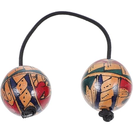 Amazon.com: 2 Pair Aslatuas Rhythmic Ball,Kashaka Instrument,Music Egg ...