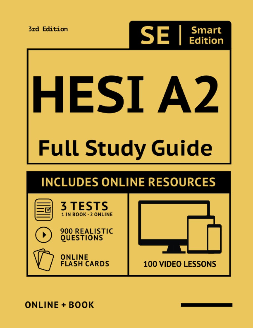 HESI A2 Full Study Guide 3rd Edition: Complete Subject Review, 3 Full ...