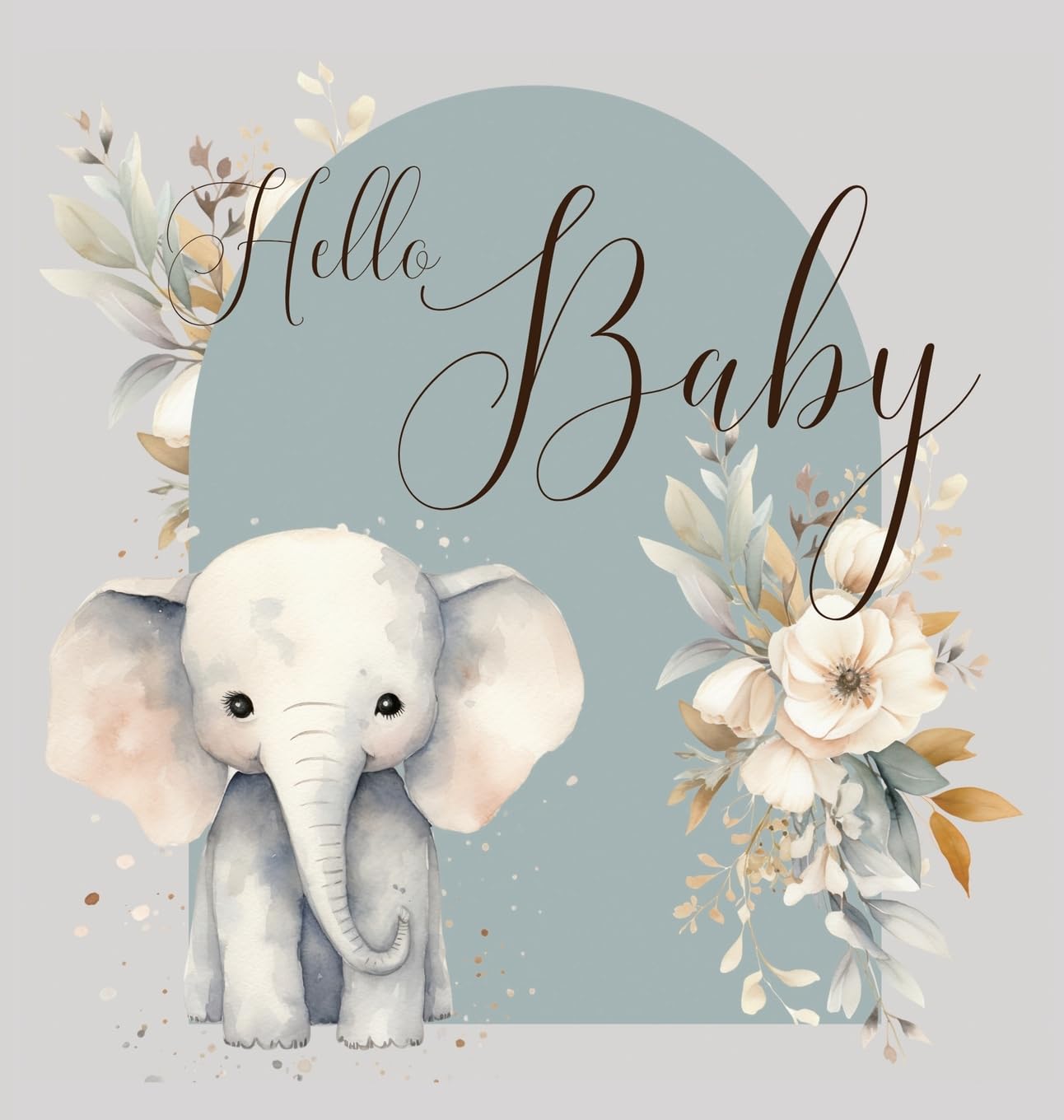 Hello Baby, Baby Shower Guest Book (hardback): Bell, Lulu and ...