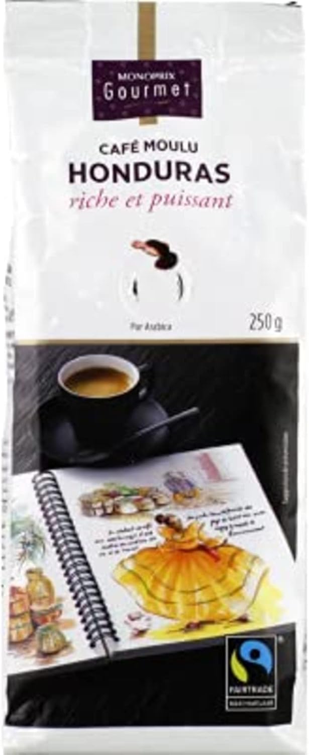 Monoprix Gourmet Café Moulu Du Honduras, Riche Et Puissant 250g ...