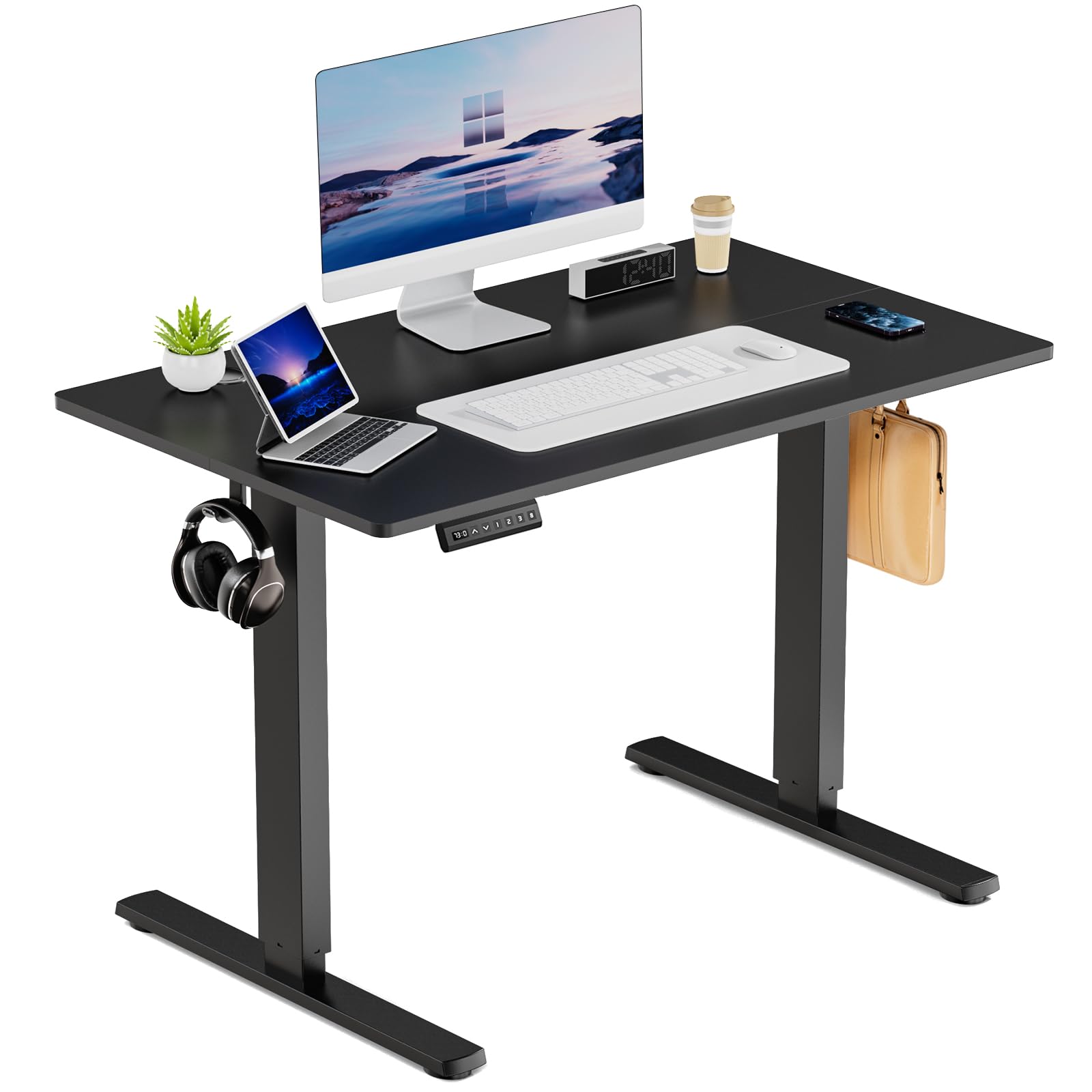 Snapklik.com : 40 Inch Electric Standing Office Desk Height Adjustable ...