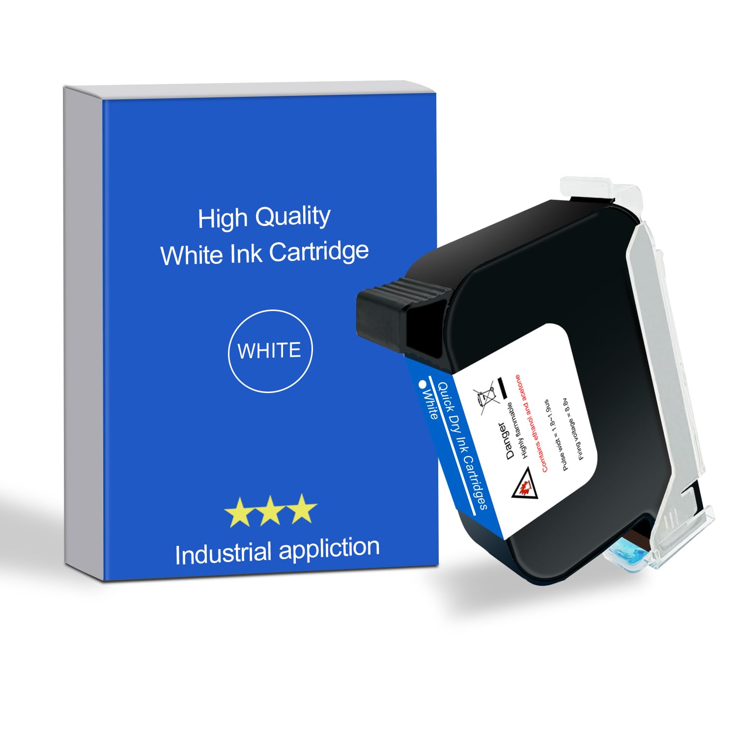 Amazon.com: AITERJET 42ML Quick-Dry White Ink Cartridge for Handheld ...