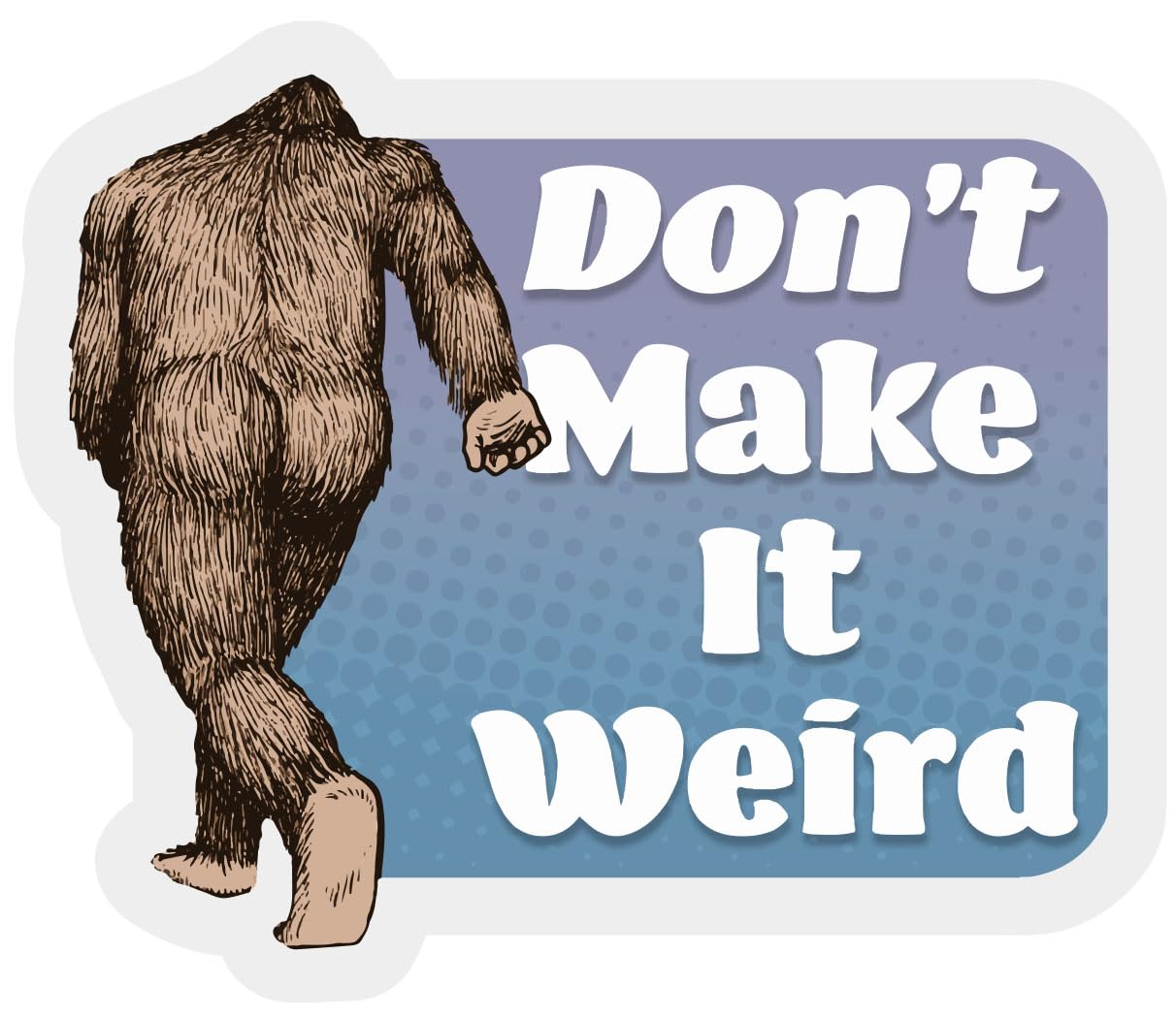 Amazon.com - SQUATCH METALWORKS Vinyl Sticker - Sasquatch Decal ...