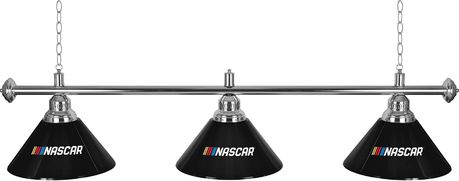 Amazon.com: 3-Shade Hanging Lamp - NASCAR 60-Inch Light with Pull Chain ...