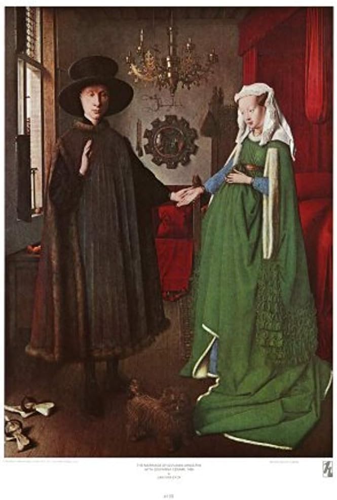 Amazon.com: Portrait of Giovanni Arnolfini and his Wife, c.1434 Art ...