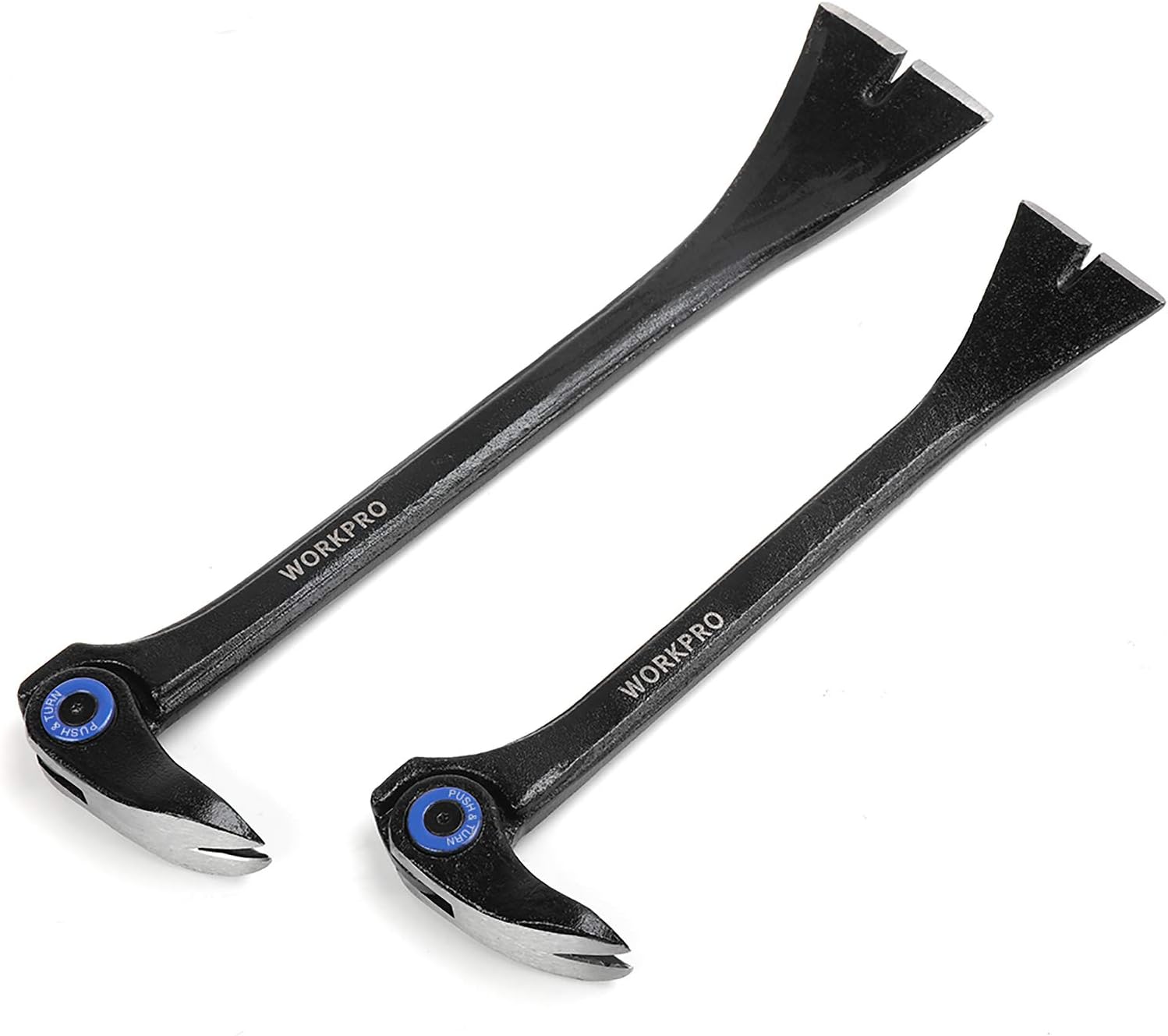 WORKPRO Utility Pry Bar Set Indexable 8-inch and 10-inch - Amazon.com