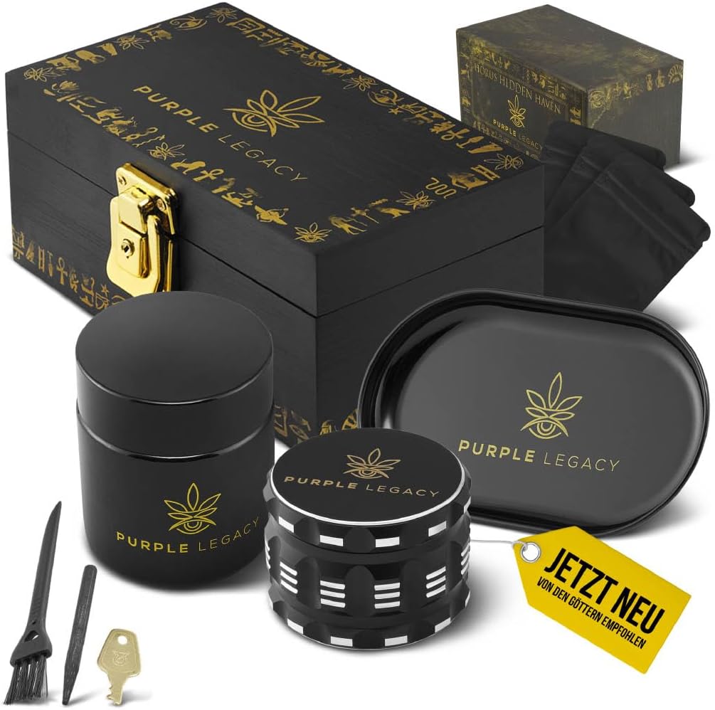 PURPLE LEGACY® Horus Hidden Haven | Geschenk Set Grinder Box ...