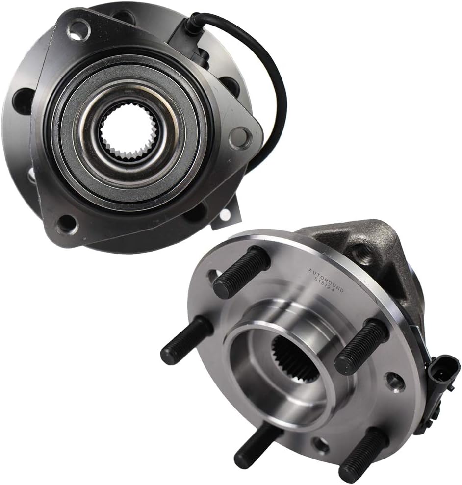 Amazon.com: Autoround 513124 4WD Pair Front Wheel Hub and Bearing ...