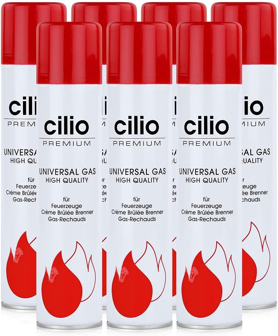 Cilio Premium Universal Gas 300 ml Butane Gas Fire Fuel Gas Burner ...