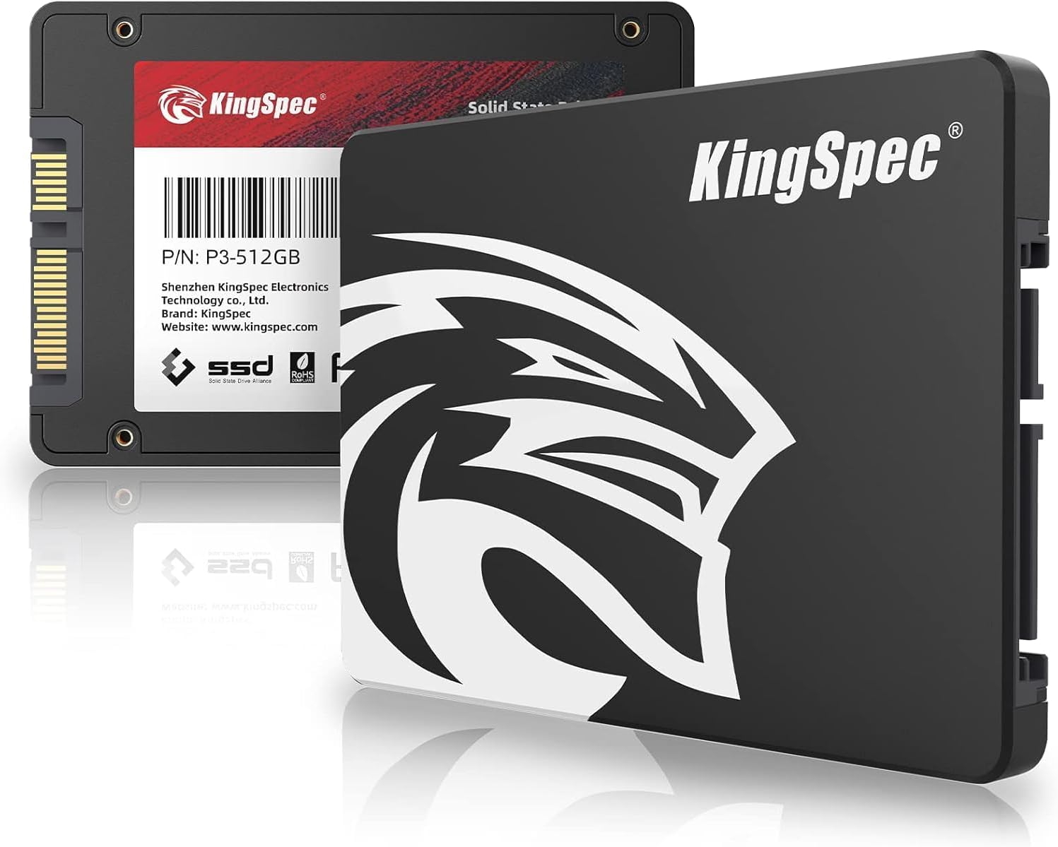 Amazon | KingSpec SSD 512GB SATAIII 6Gb/s 2.5インチ内蔵SSD 最大読込：570MB/s (R：570MB/s、W：540MB/s) 3D NAND ...