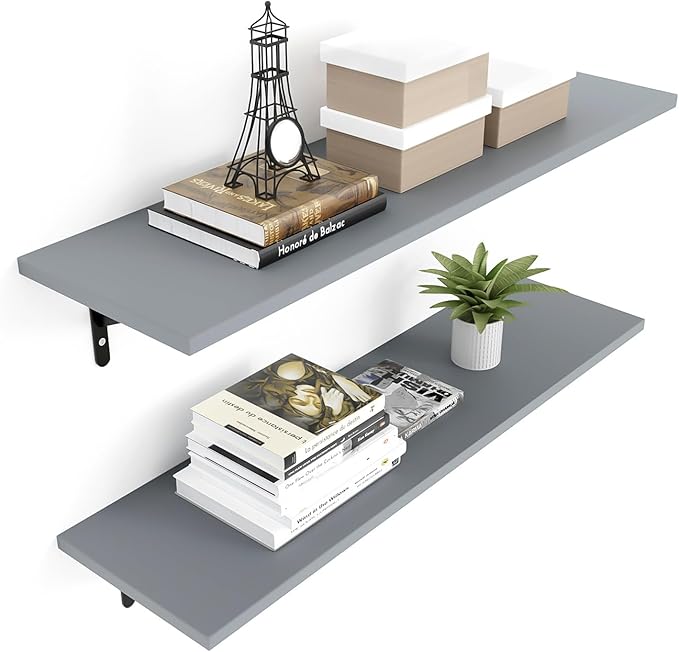 Amazon.com: Kaboon 36 inch Floating Shelves for Wall 10" D x 36" W Set ...