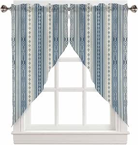 Amazon.com: Scominoc Swag Kitchen Curtain Valances for Windows, Boho ...