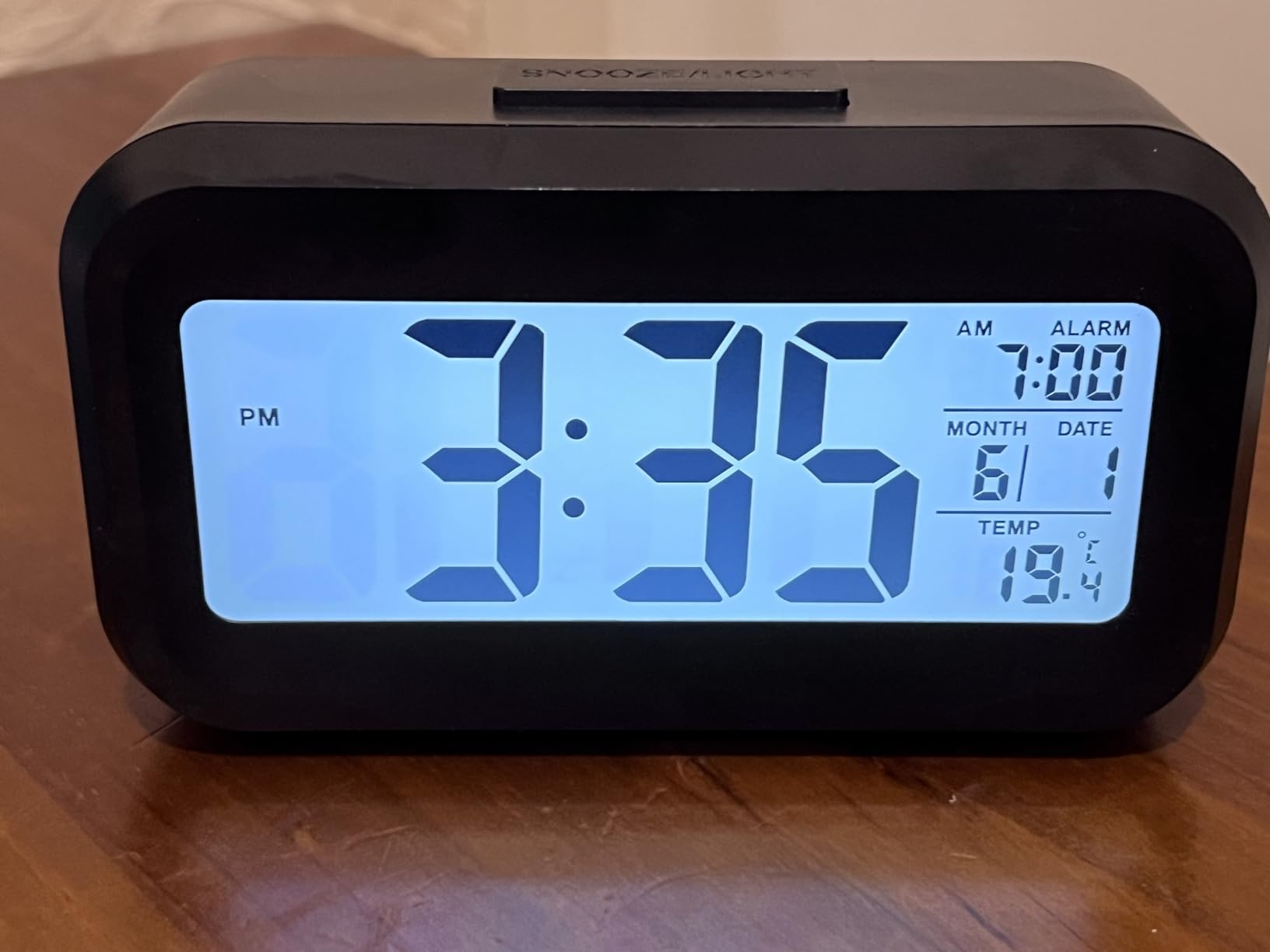 Necomi Nightlight Digital Alarm Clock, Creative Smart, Bedside Desk ...