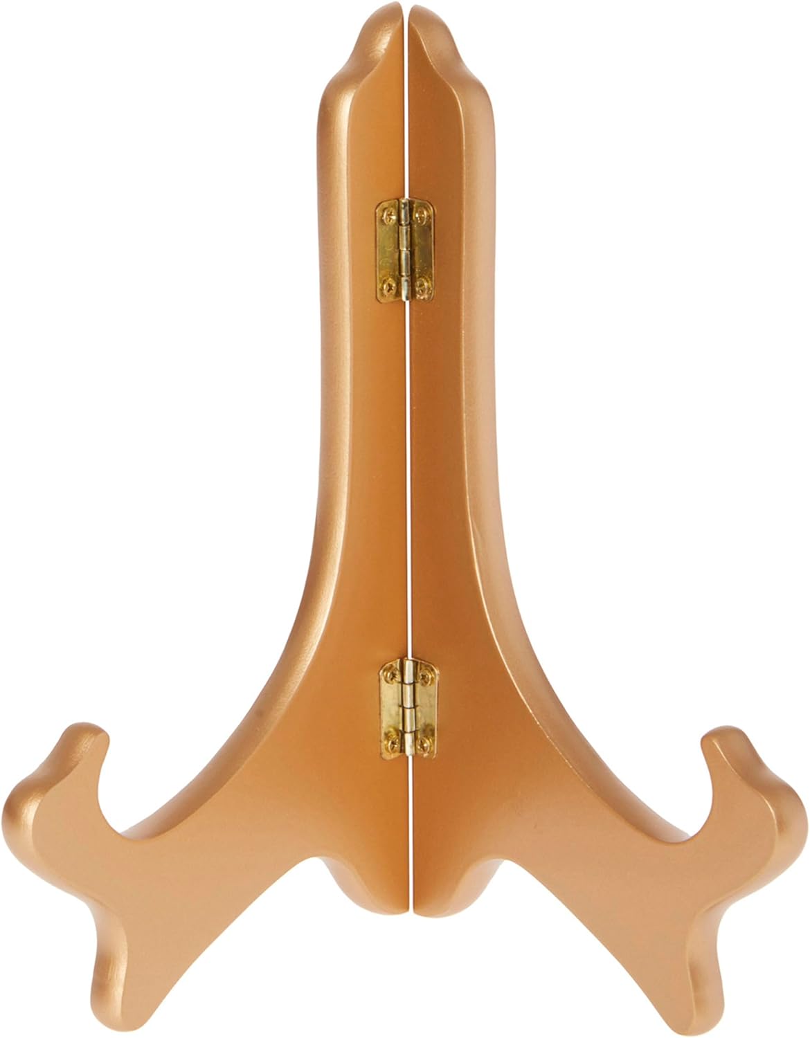Amazon.com: Bard's Hinged Gold-toned MDF Wood Plate Stand, 8" H x 7" W ...