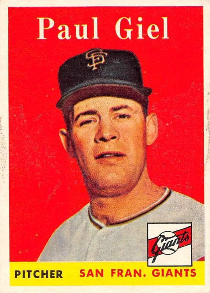 Amazon.com: 1958 Topps Baseball Set Break One #308 Paul Giel San ...