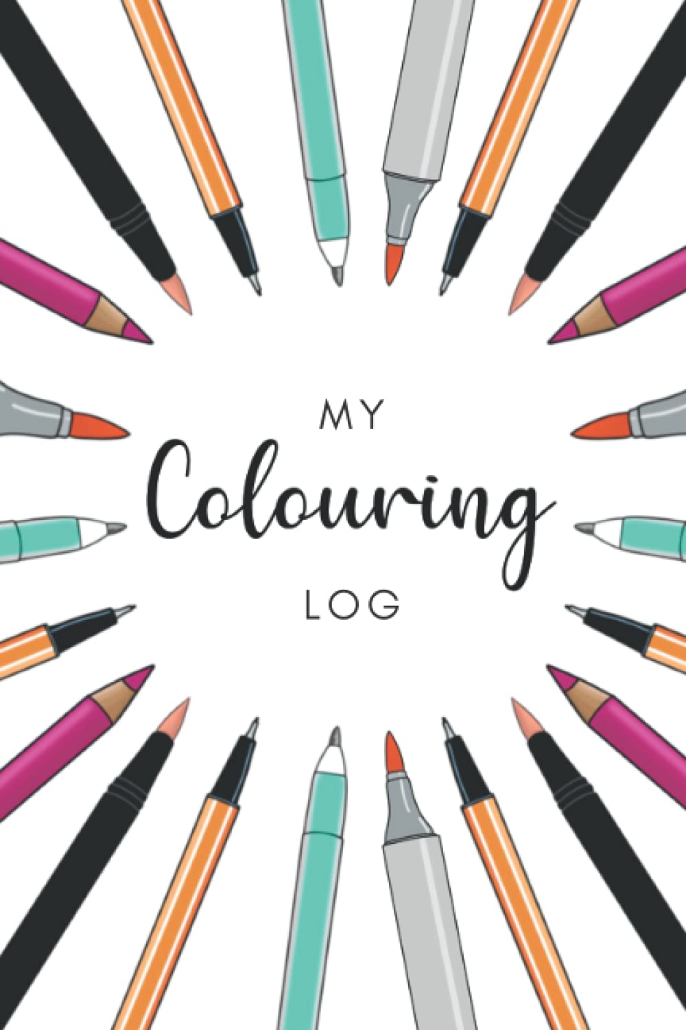 Buy My Coloring Log | Colouring Page Tracker for Adult Coloring Books ...