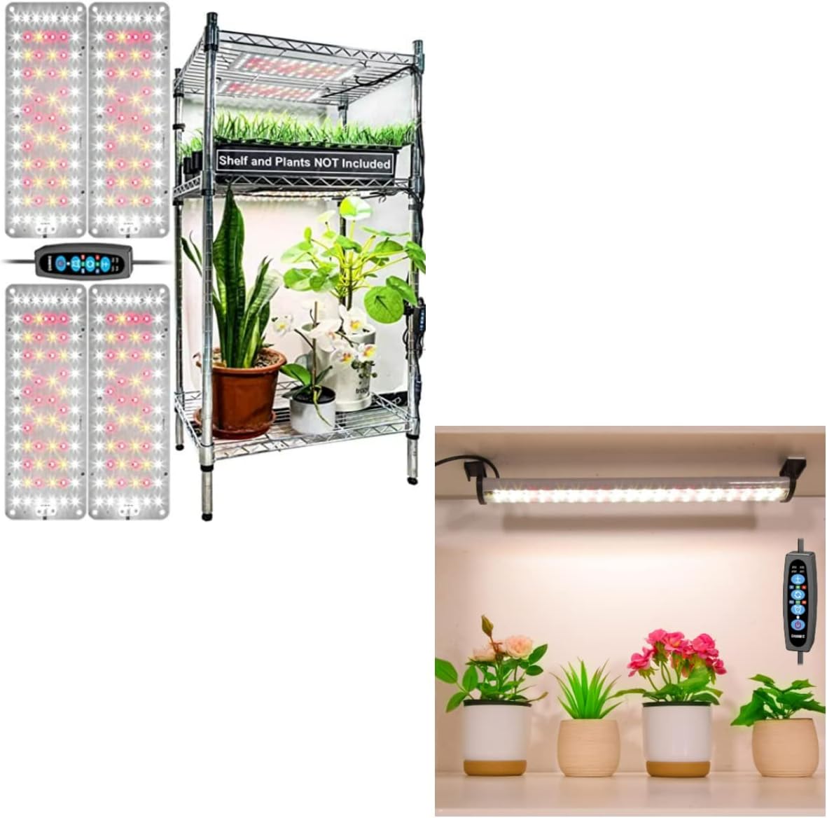 Amazon.com: DOMMIA Grow Lights for Indoor Plants, Dimmable Plant Grow ...