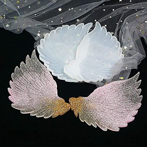 Snapklik.com : Large Square Silicone Mold And Angel Wings Mold Set DIY ...