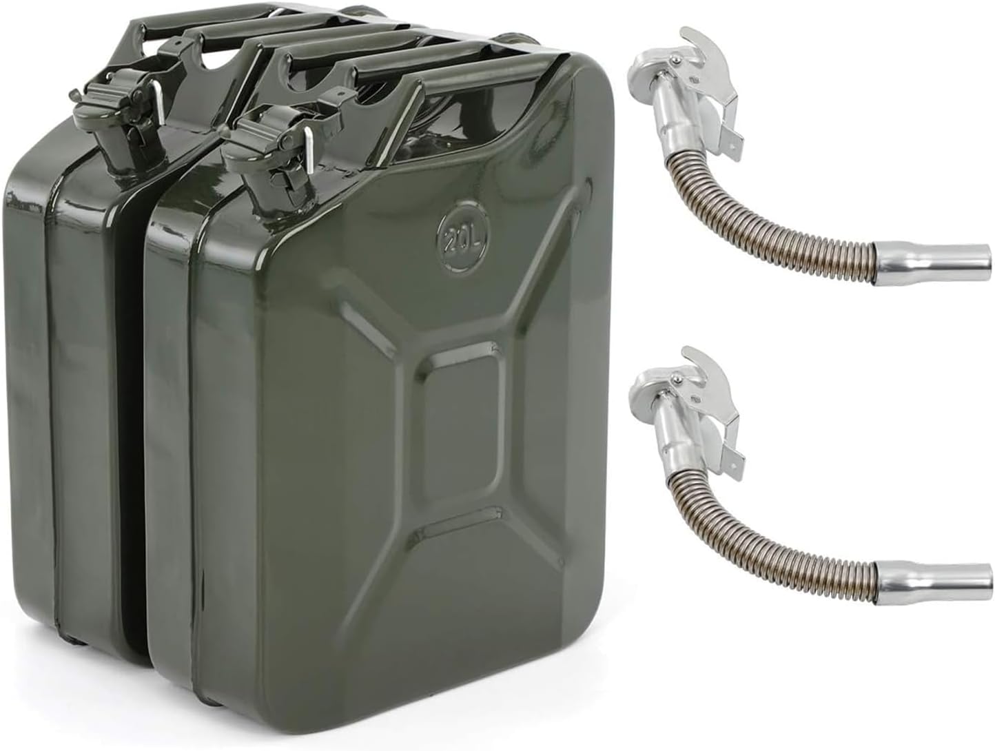 RocwooD Jerry Fuel Can 20 Litre Army Red Metal Gas Diesel Gasoline ...