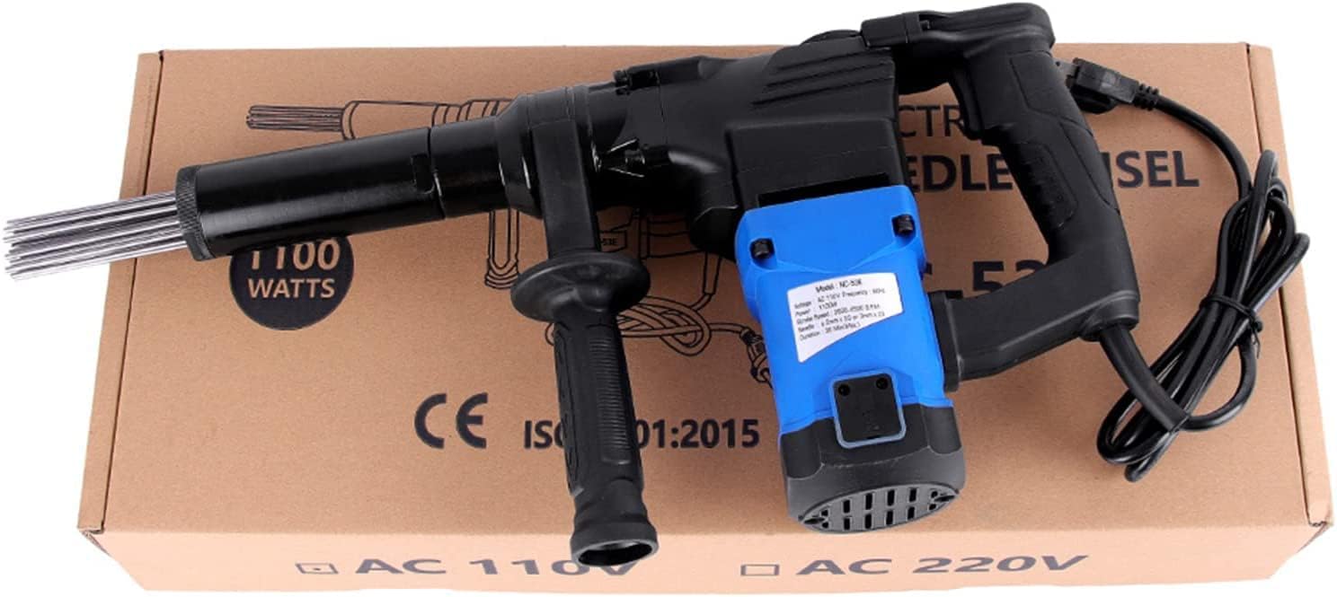 1100W High-Power Electric Needle Scaler, Industrial Grade Pistol Grip ...