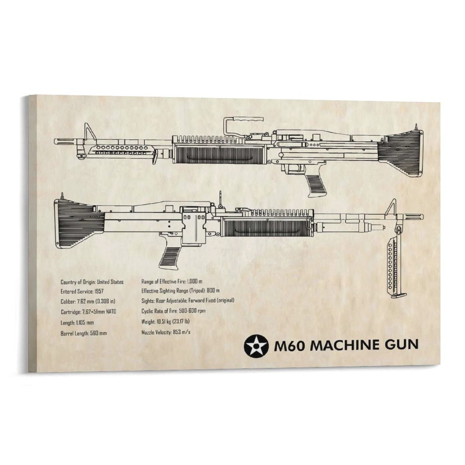 How To Draw A Machine Gun On Paper