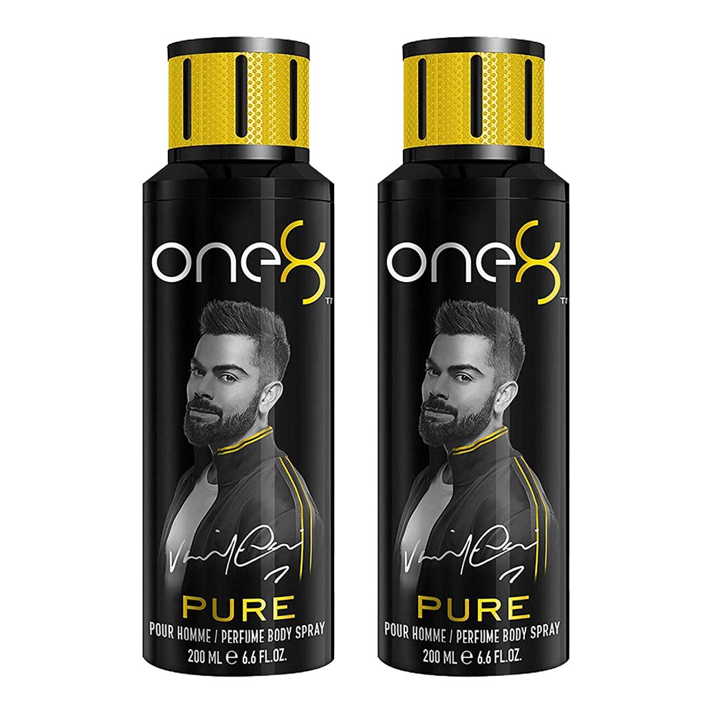 Buy One 8 by Virat Kohli PURE Pack of 2 Perfume Body Spray Set For Men ...