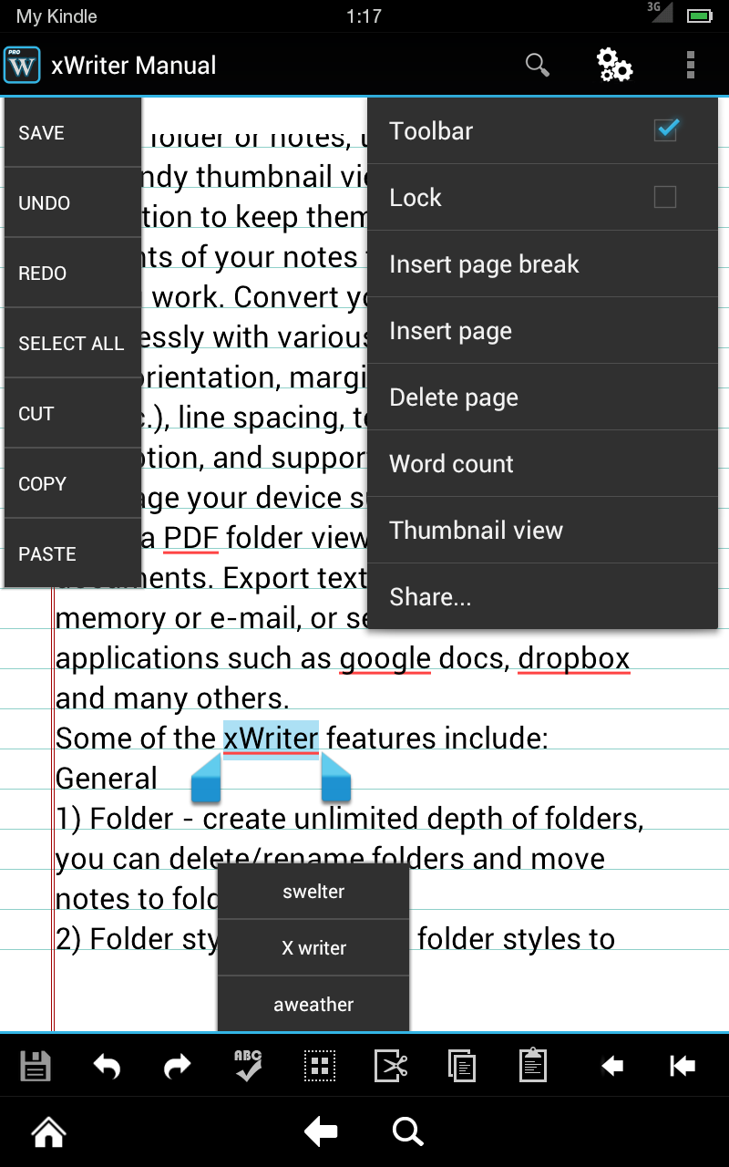 xWriter Pro 4 - App on Amazon Appstore