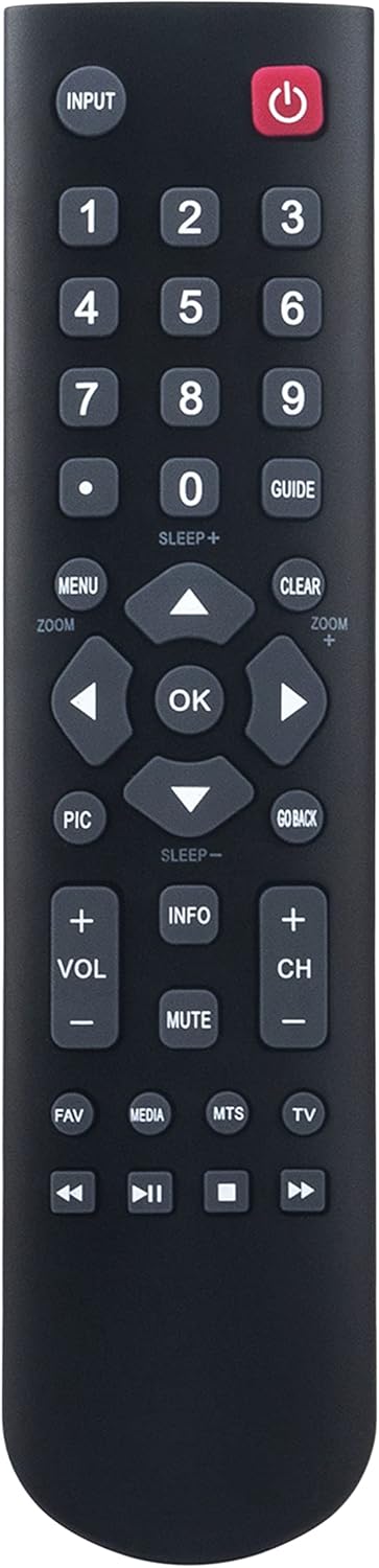 Amazon.com: RC2000N01 RC3000N01 Replaced Remote Fit for TCL LCD TV ...