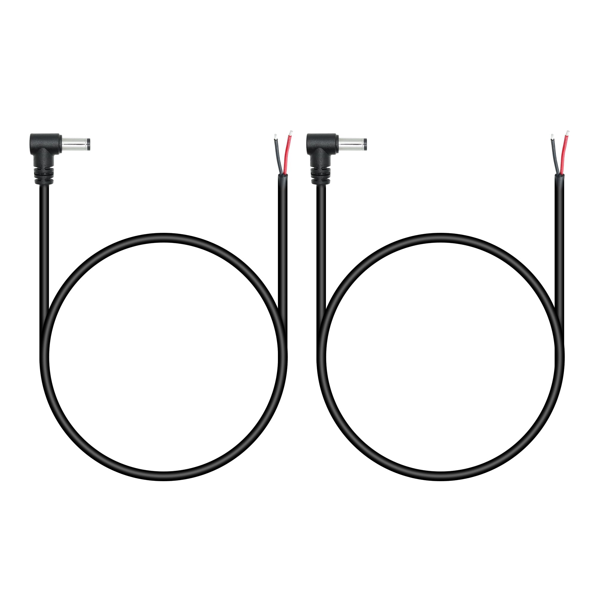 Amazon.com: DC 5.5mm x 2.1mm Male Plug Power Pigtail Wire 0.5M/1.6FT ...