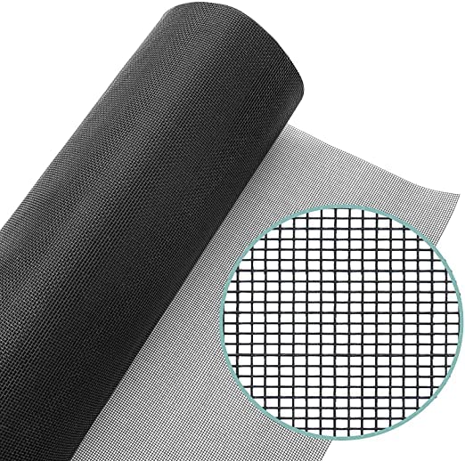 7 Hills NETLON Service Windows Mosquito Mesh Insect Net (Color: Black ...