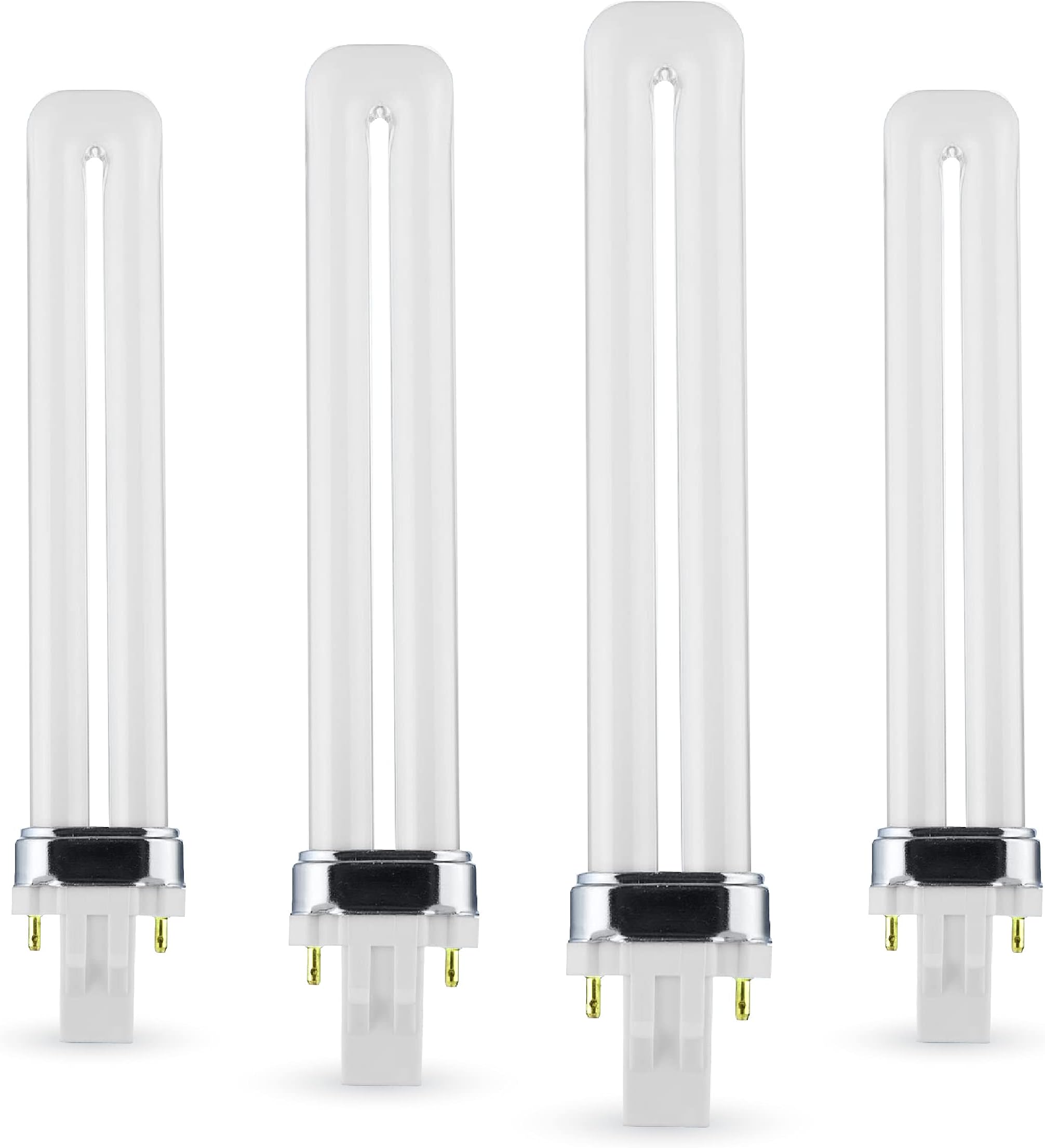 (Pack of 4) 13-Watt Single Tube 2 Pin GX23 (See Photos) Base - 3500K ...