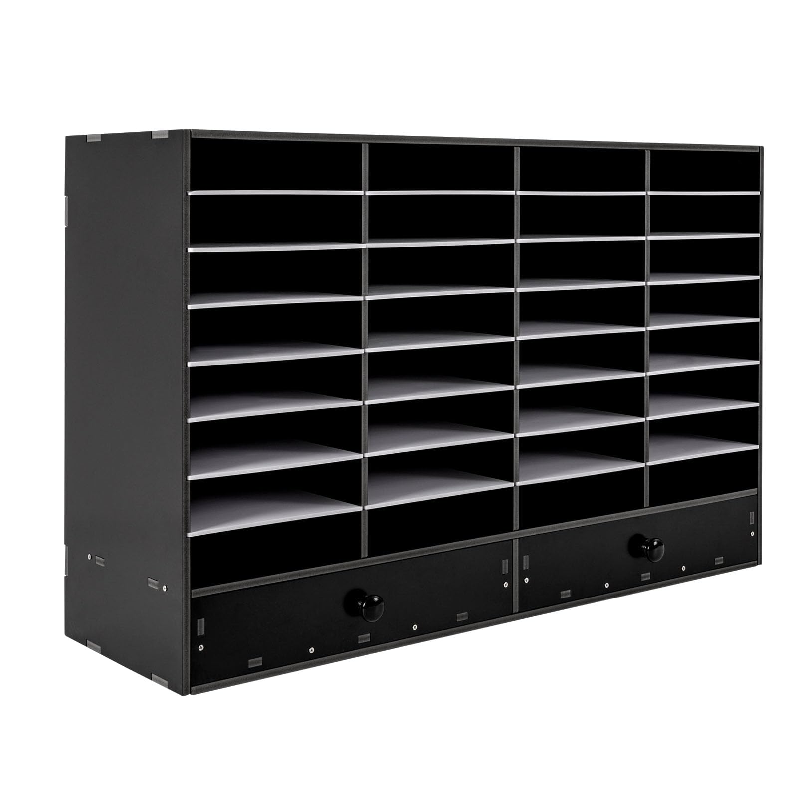 Amazon.com: Paper and Mail Organizer with Adjustable Shelves and 2 ...