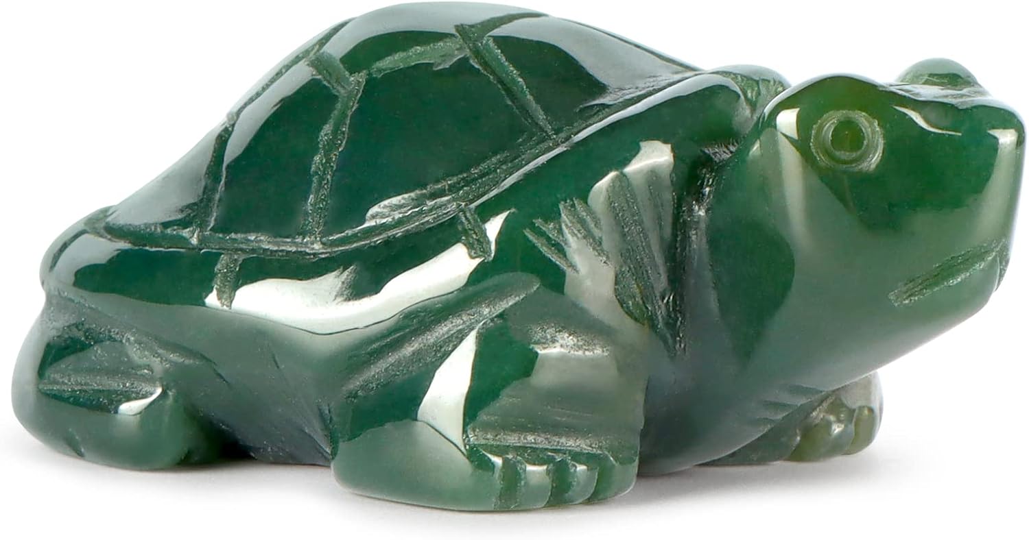 Amazon.com: Artistone 2.0" Ocean Jasper Crystal Turtle Figurines,Hand ...