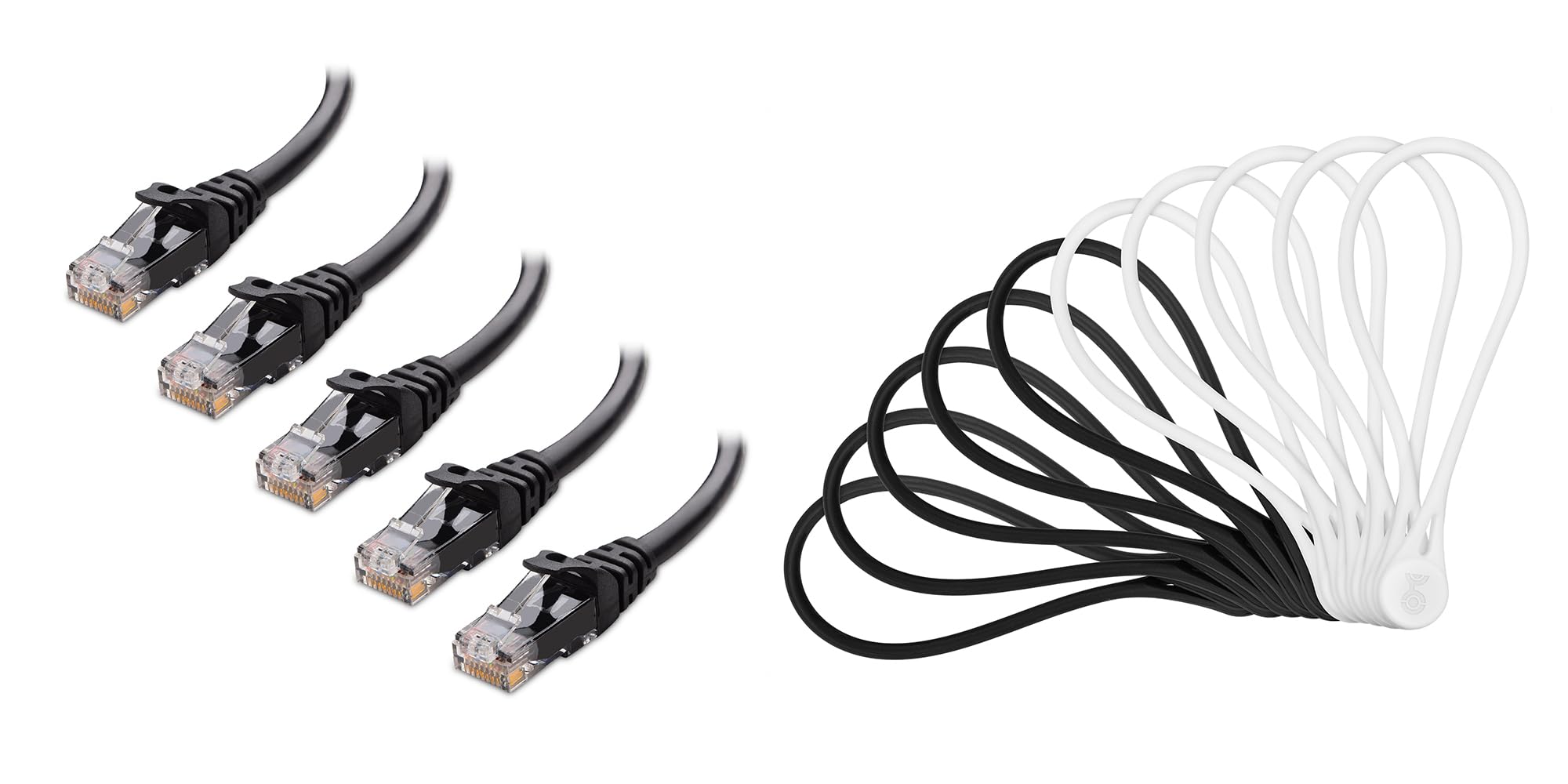Amazon.com: Cable Matters 10Gbps 5-Pack Snagless Short Cat 6 Ethernet ...