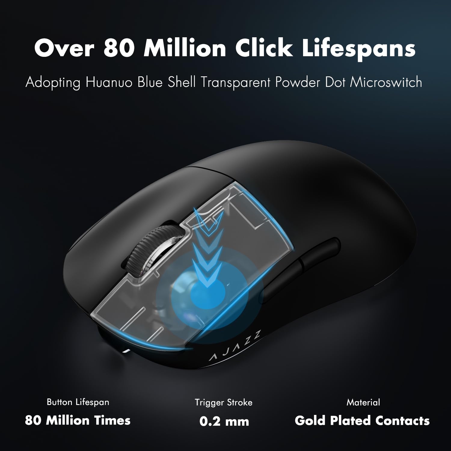 Snapklik.com : AJ199 4K Wireless/Wired Gaming Mouse, 65G Lightweight ...