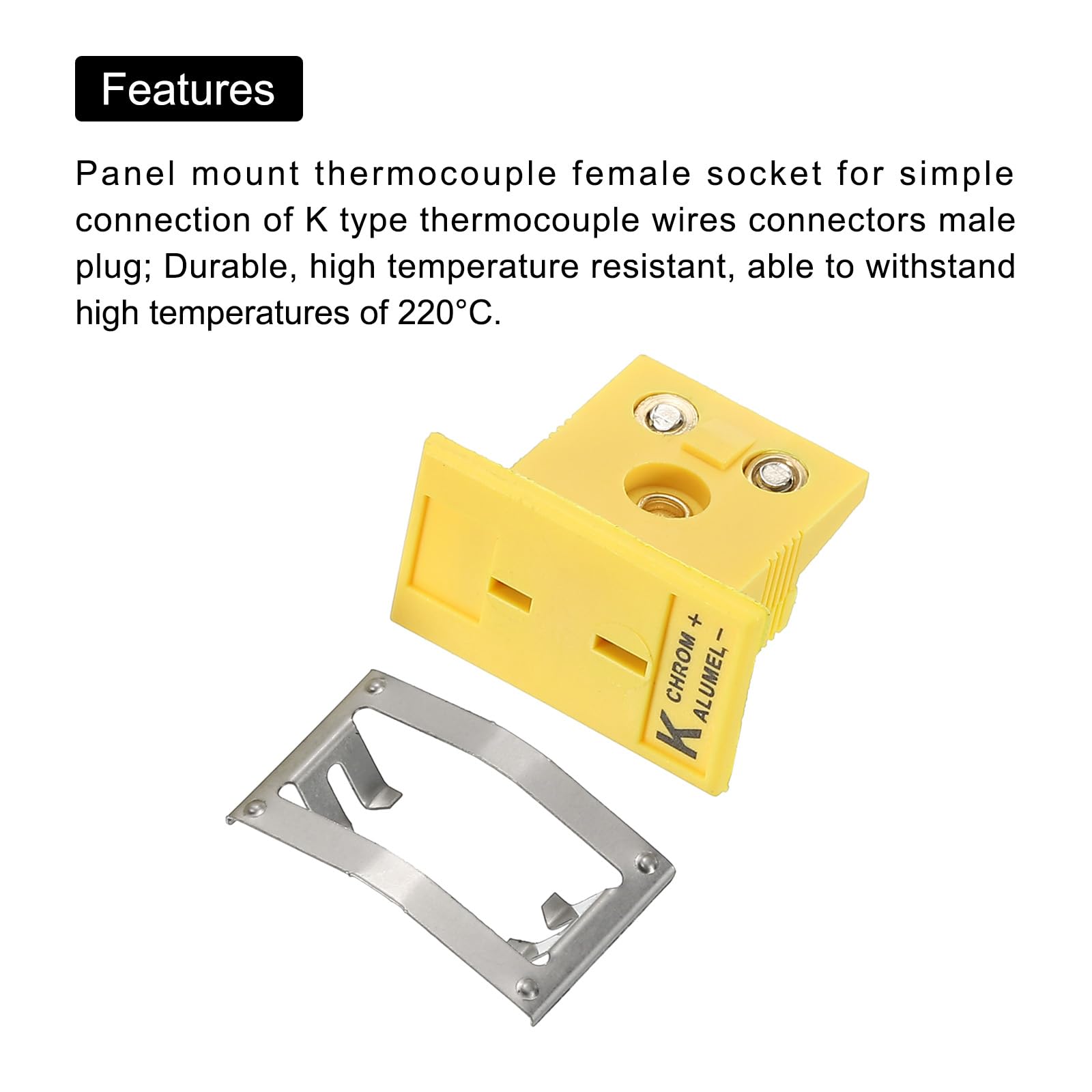 High Temperature Wire 5-Pack K-Type Thermocouple Connectors - High Temp ...