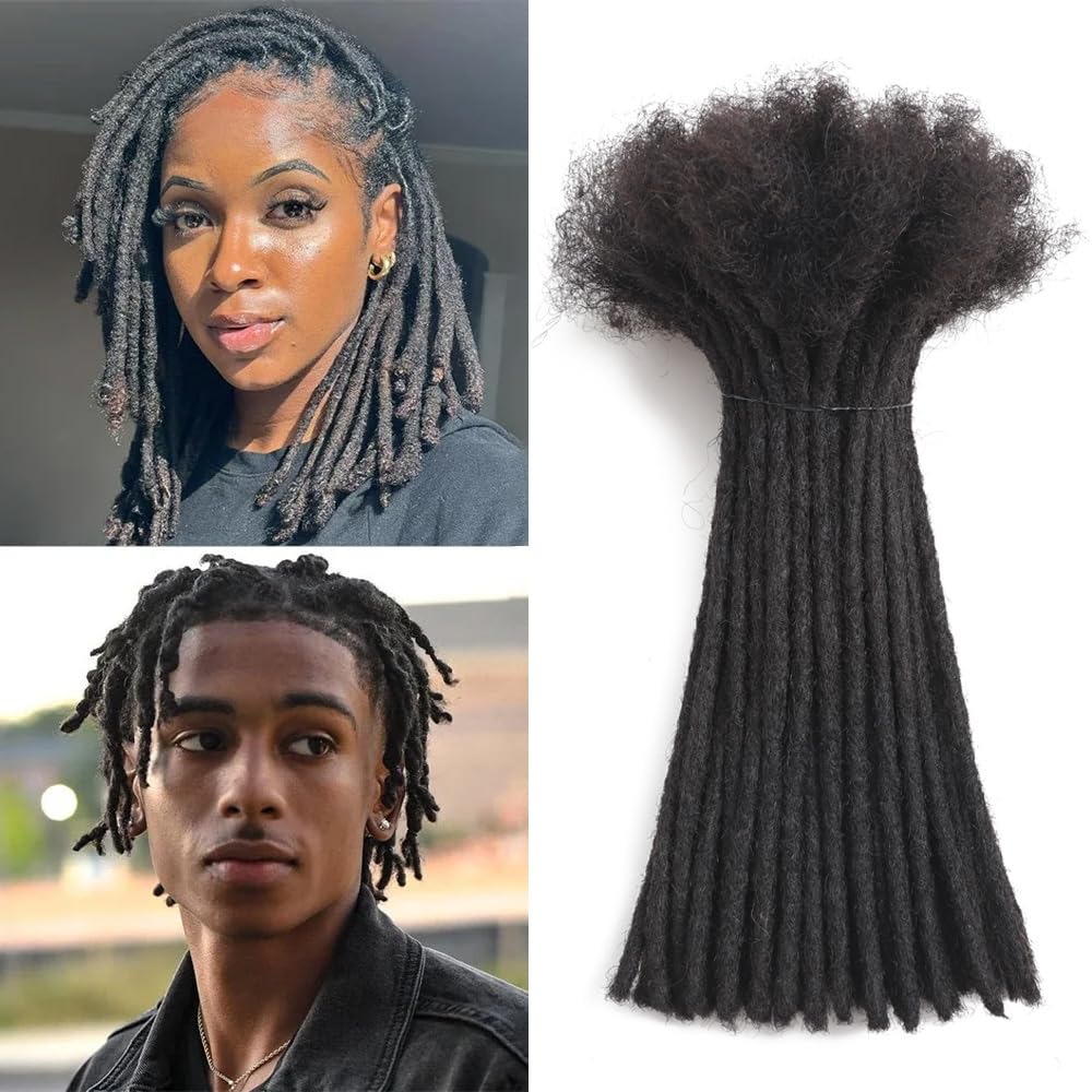 Amazon.com : Dreadlock Extensions Human Hair 10-100 Strands 100% Full ...