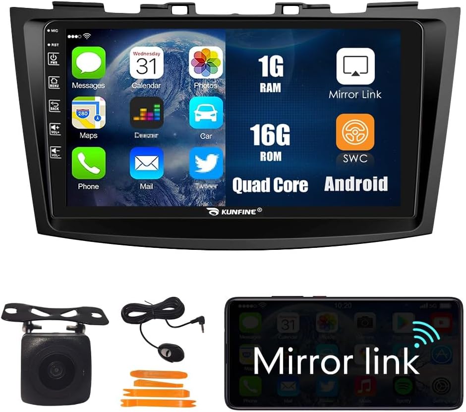 Amazon.com: 2G 64G Android Car Stereo for Suzuki Swift 2005-2010 with ...