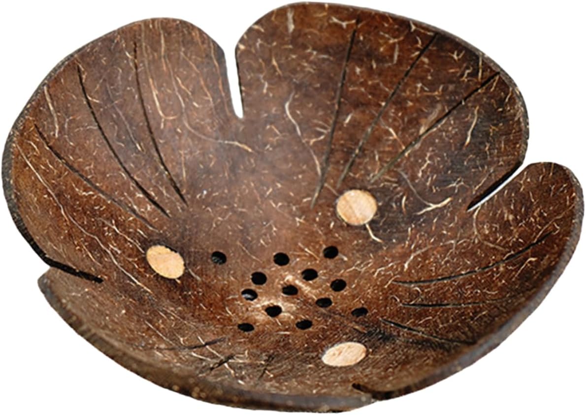 Amazon.com: DECHOUS Coconut Shell Soap Dish Soap Dish Holder Bath Tub ...
